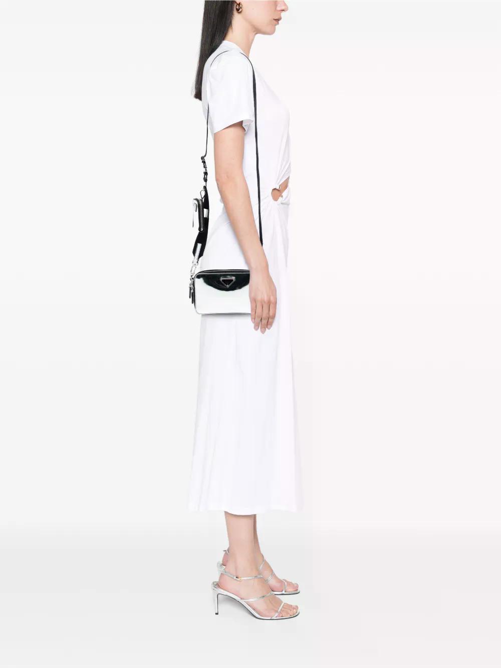 PRADA Small Spazzolato Brique Crossbody Bag