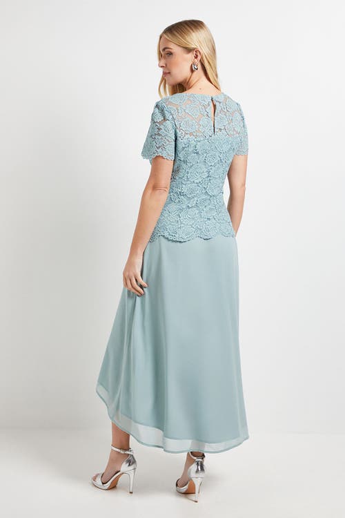 Farm Rio Active Lace Garden Midi Dress - Lace Garden Blue | Editorialist
