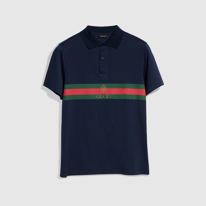 GUCCI ✖adidasコラボ ポロシャツ M GUCCI Adidas グッチ アディダス GG トレフォイル ポロシャツ (GUCCI