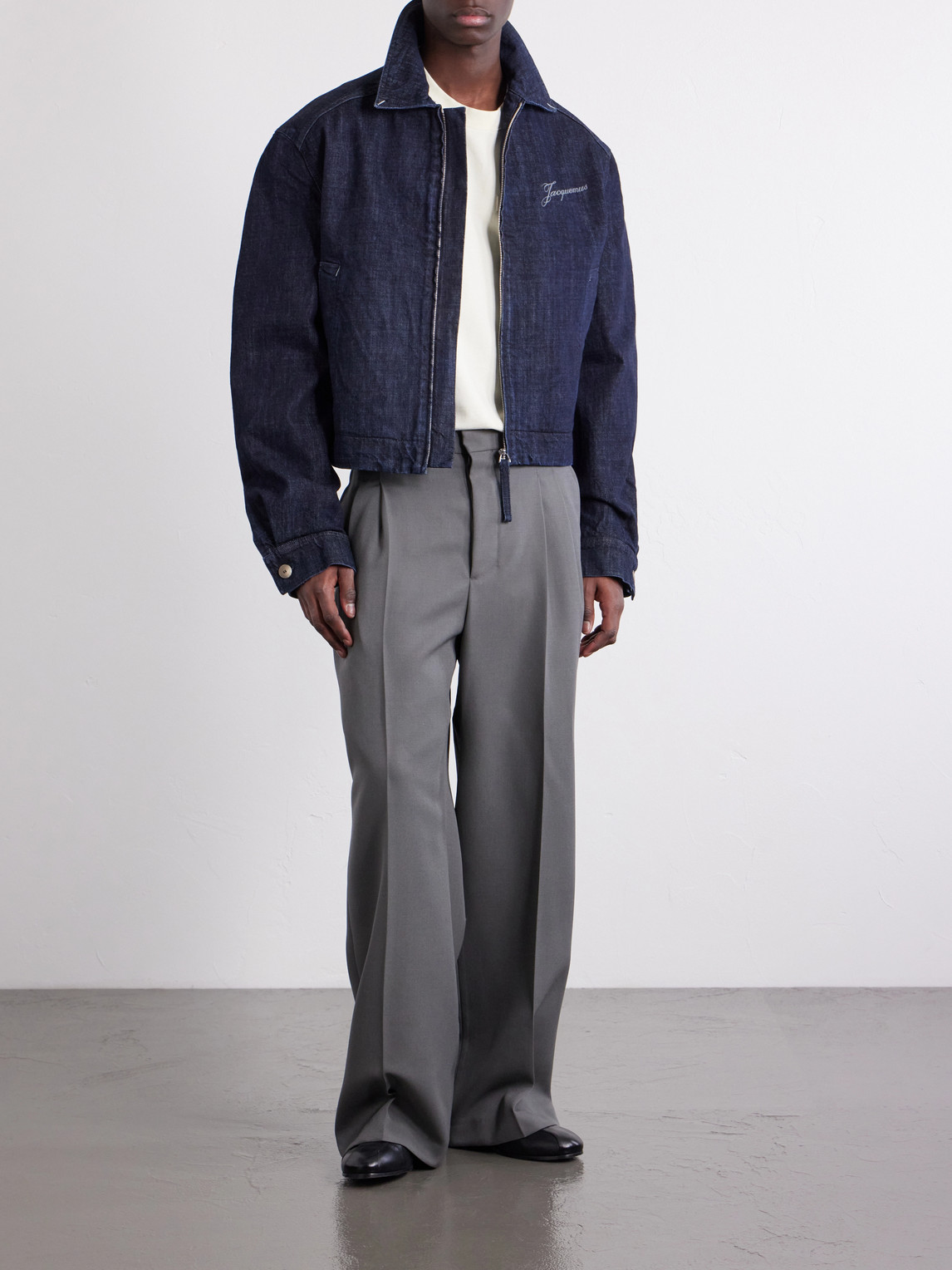 JACQUEMUS la veste de-nîmes logo-embroidered denim jacket