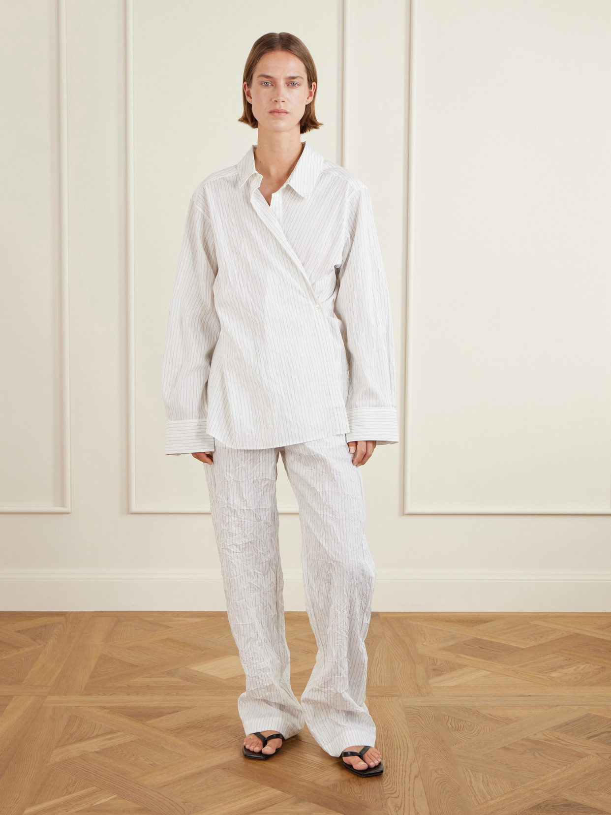 RÓHE Striped Crepon Shirt