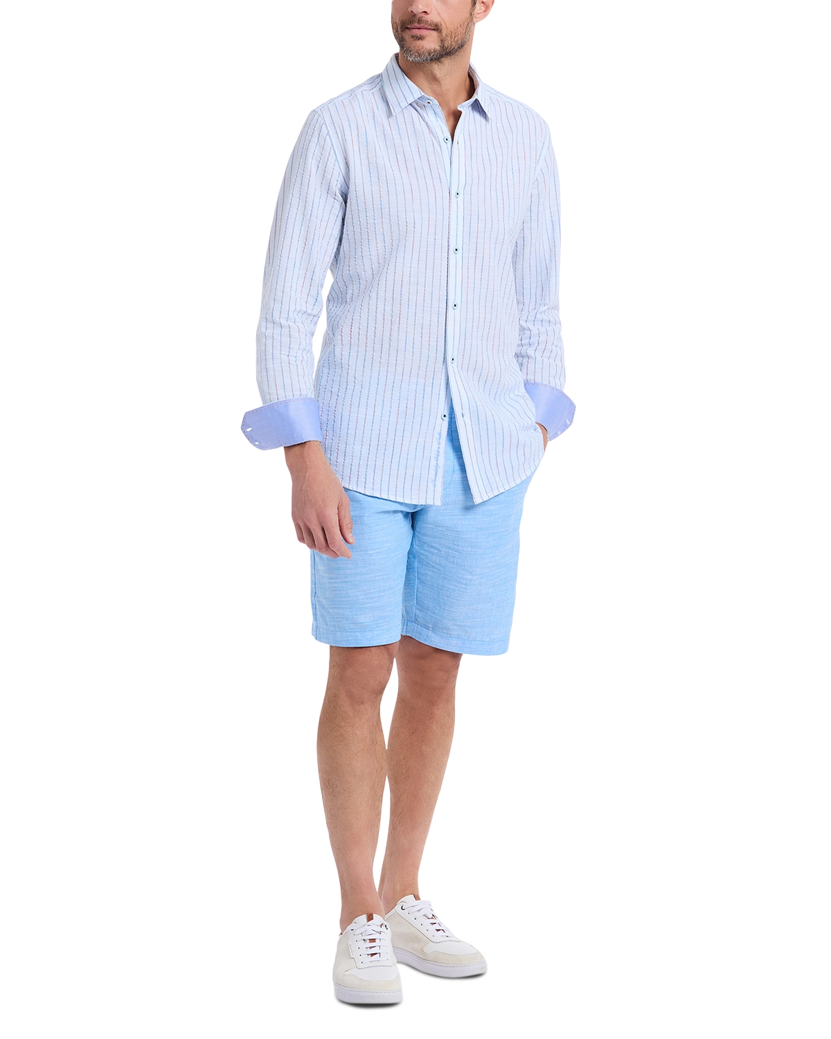 ROBERT GRAHAM wythburn striped long sleeve woven shirt