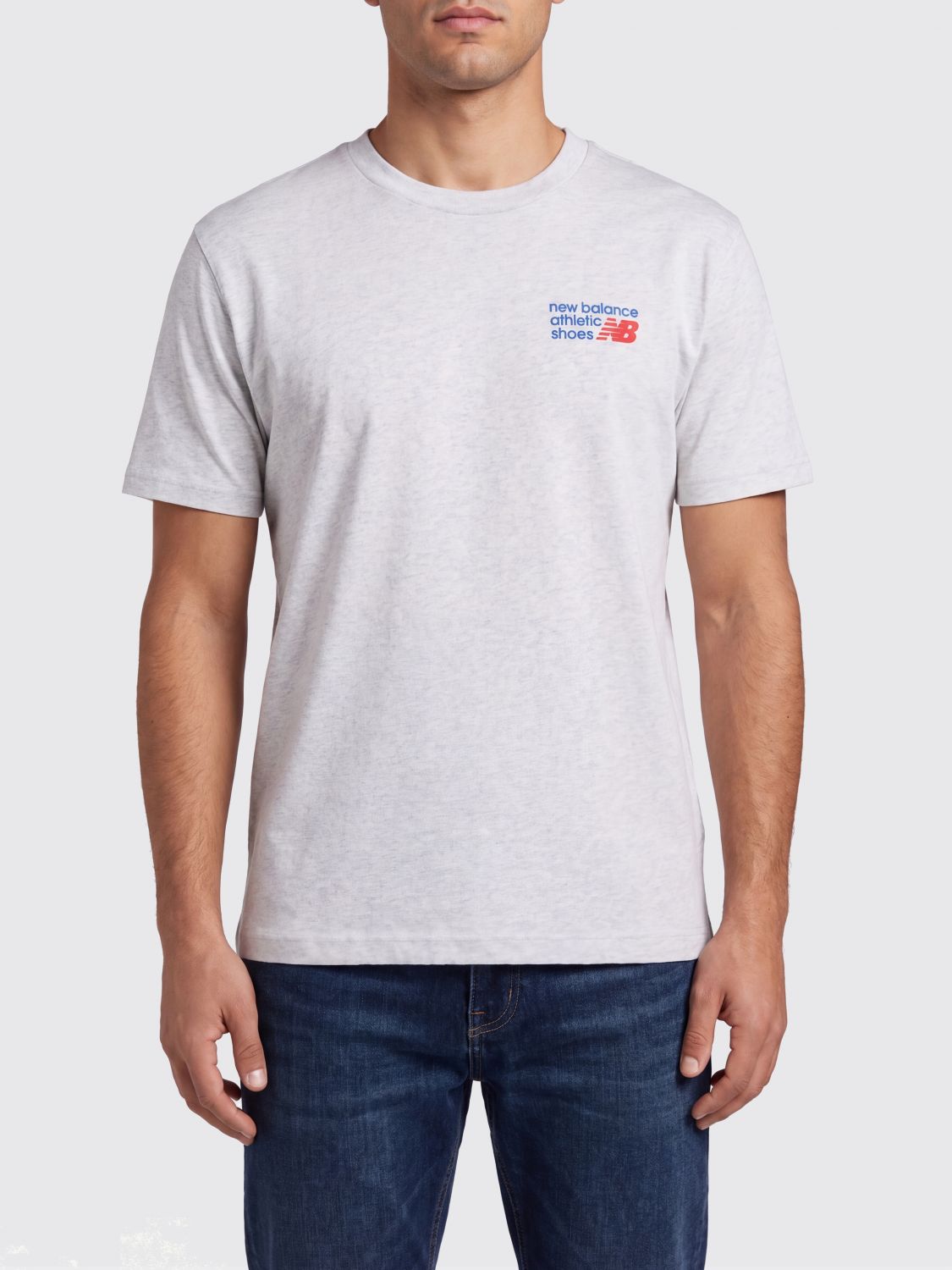 NEW BALANCE cotton t-shirt with logo