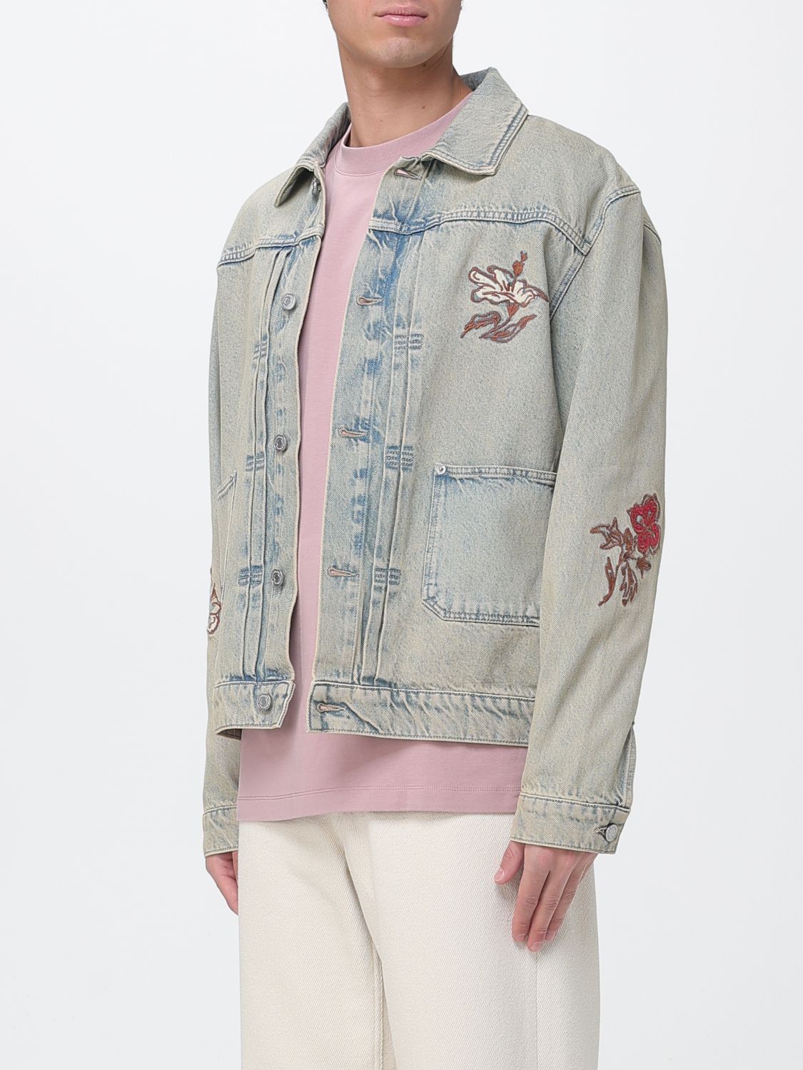 DROLE DE MONSIEUR Drôle De Monsieur Embroidered Denim Jacket