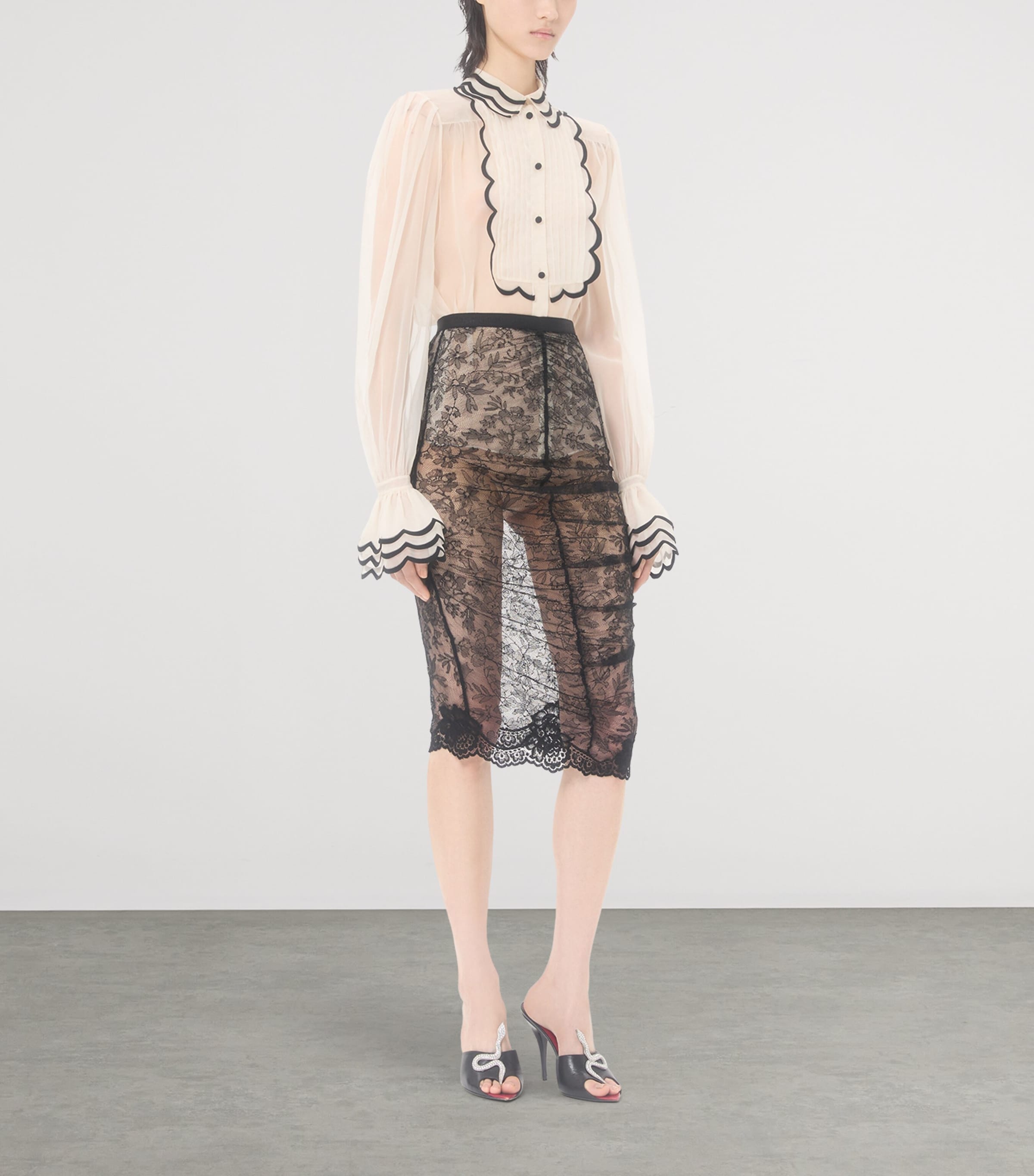 VALENTINO Silk Embroidered Shirt
