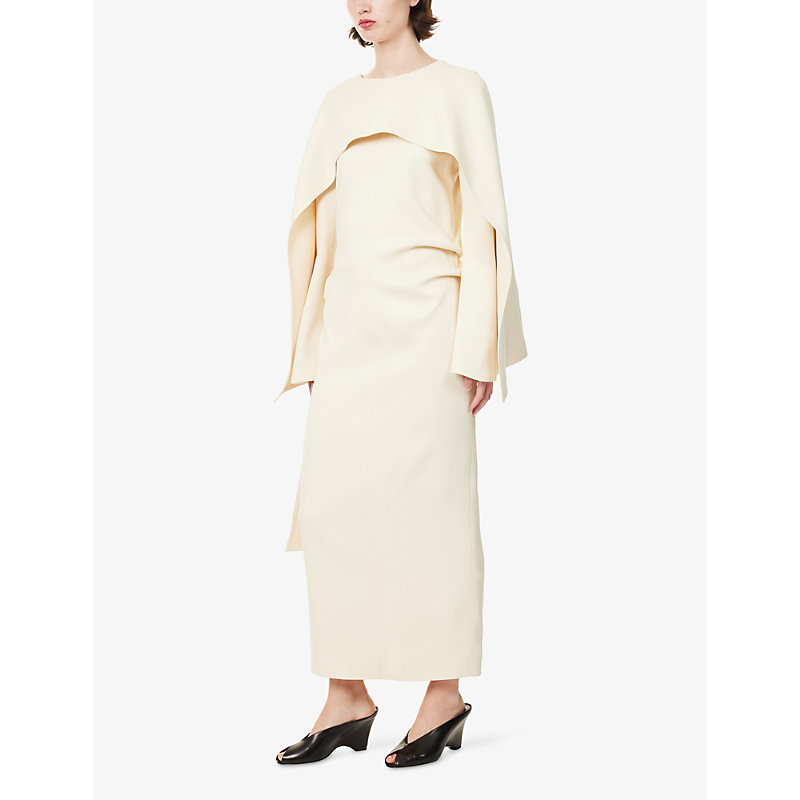 KHAITE Woven Midi Dress