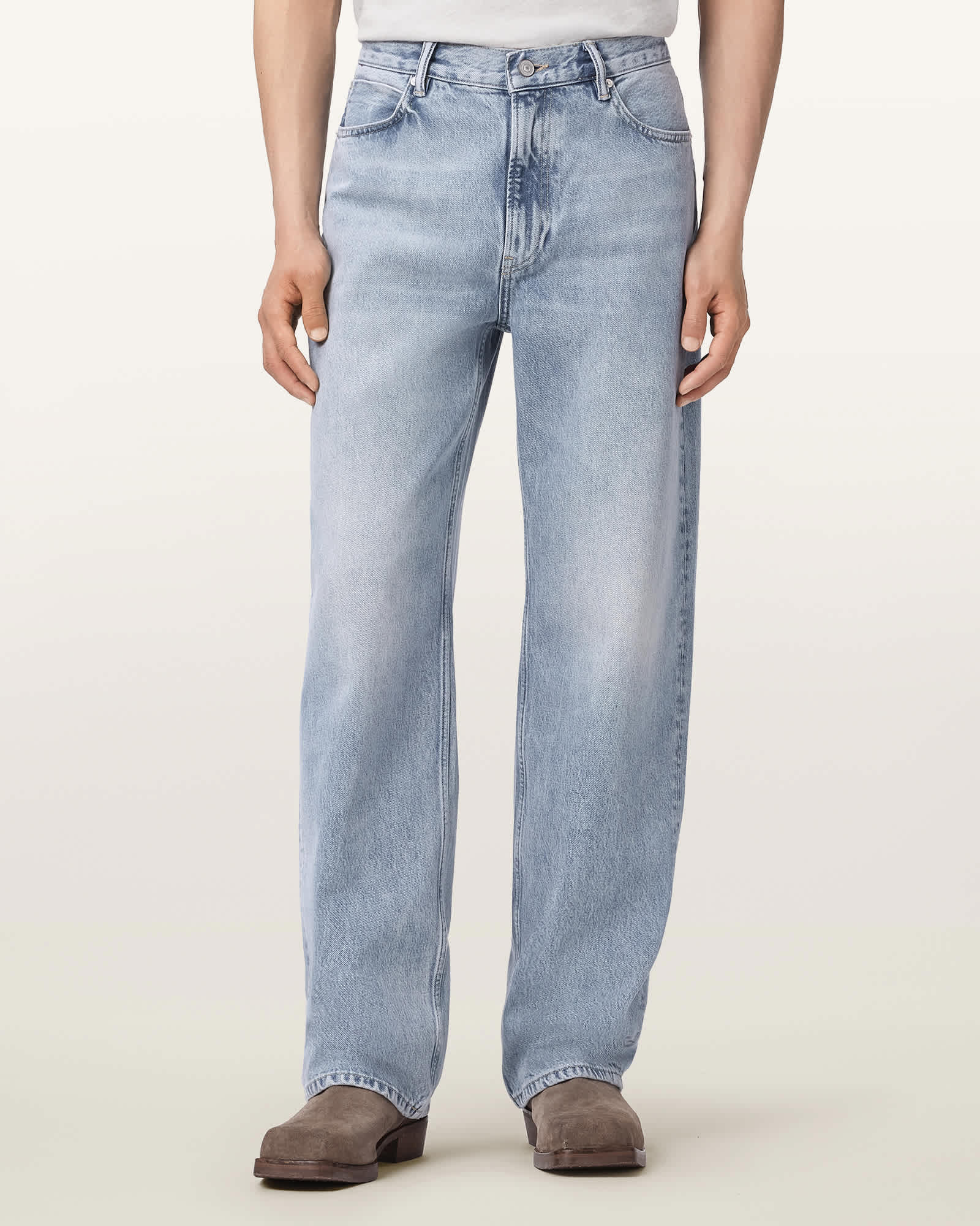 ALLSAINTS AllSaints Mullen Straight Leg Loose Fit Denim Jeans