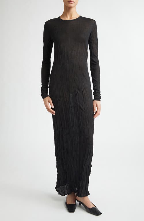 TOTÊME Crinkled Long Sleeve Column Dress