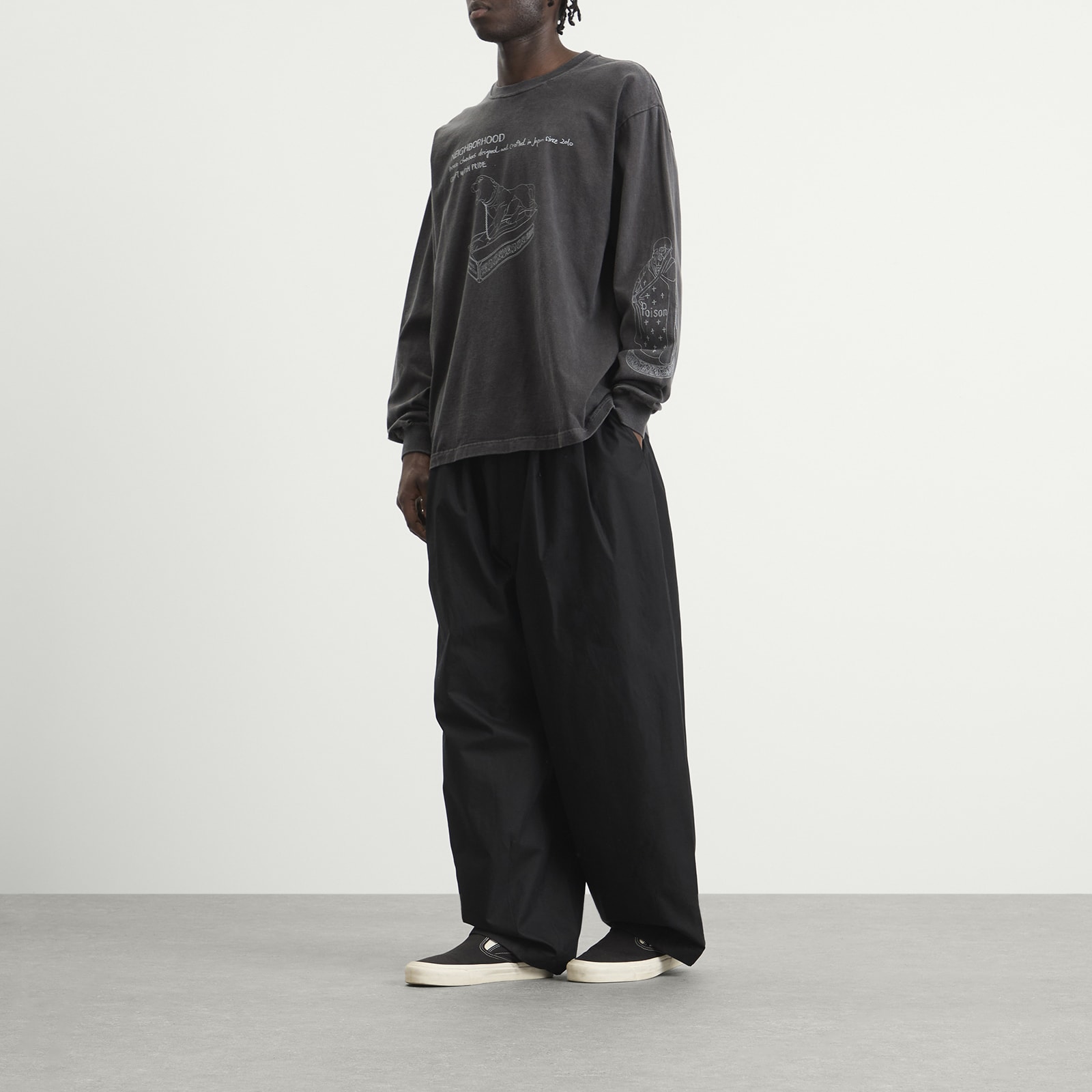 NEIGHBORHOOD ls-8 pigment dyed long sleeve t-shirt