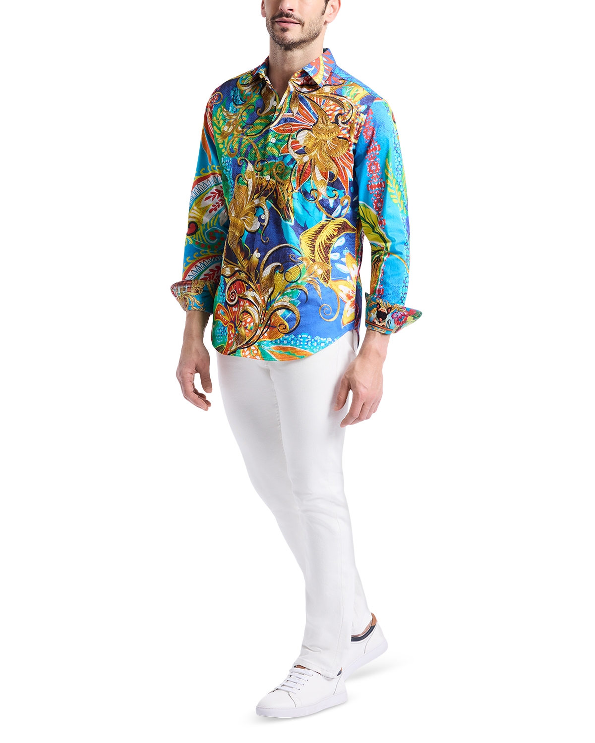 ROBERT GRAHAM classic fit paisley woven shirt