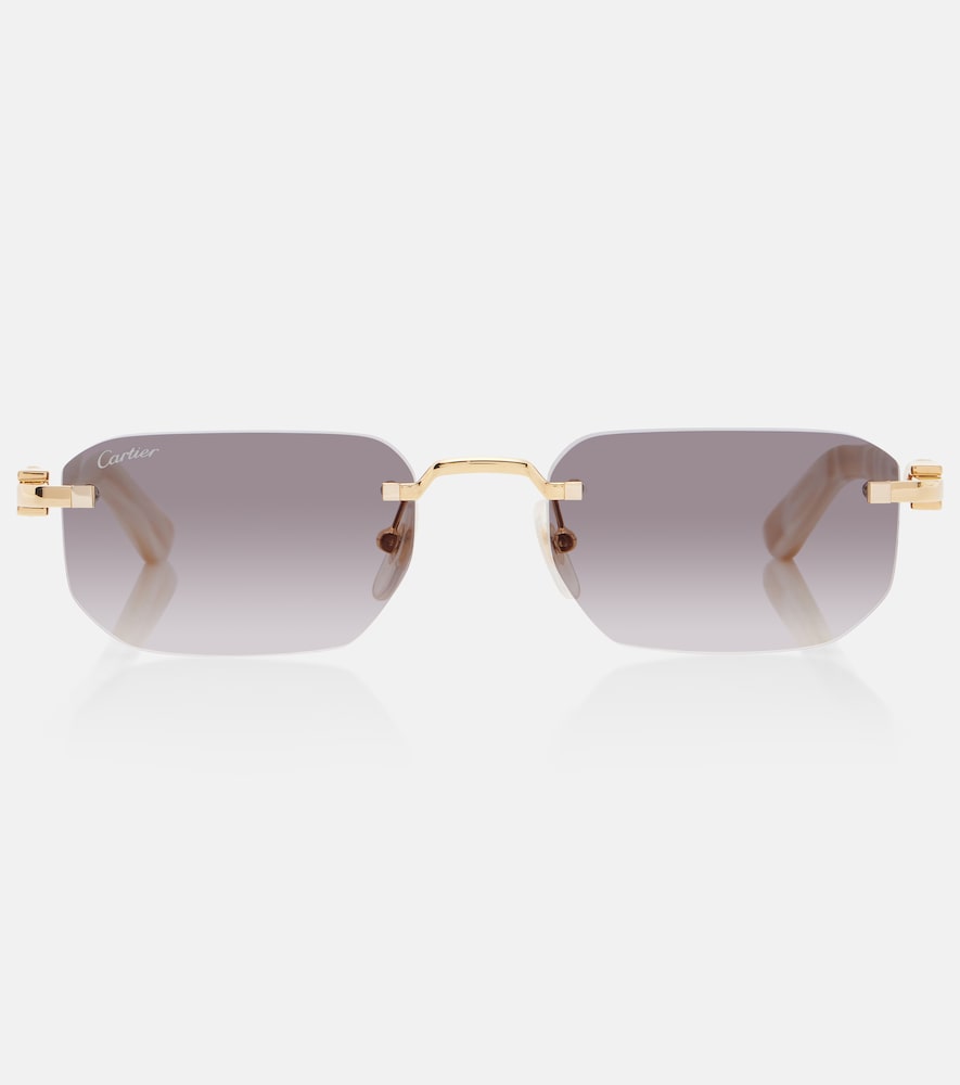 CARTIER Cartier Décor C de Cartier Rectangular Sunglasses