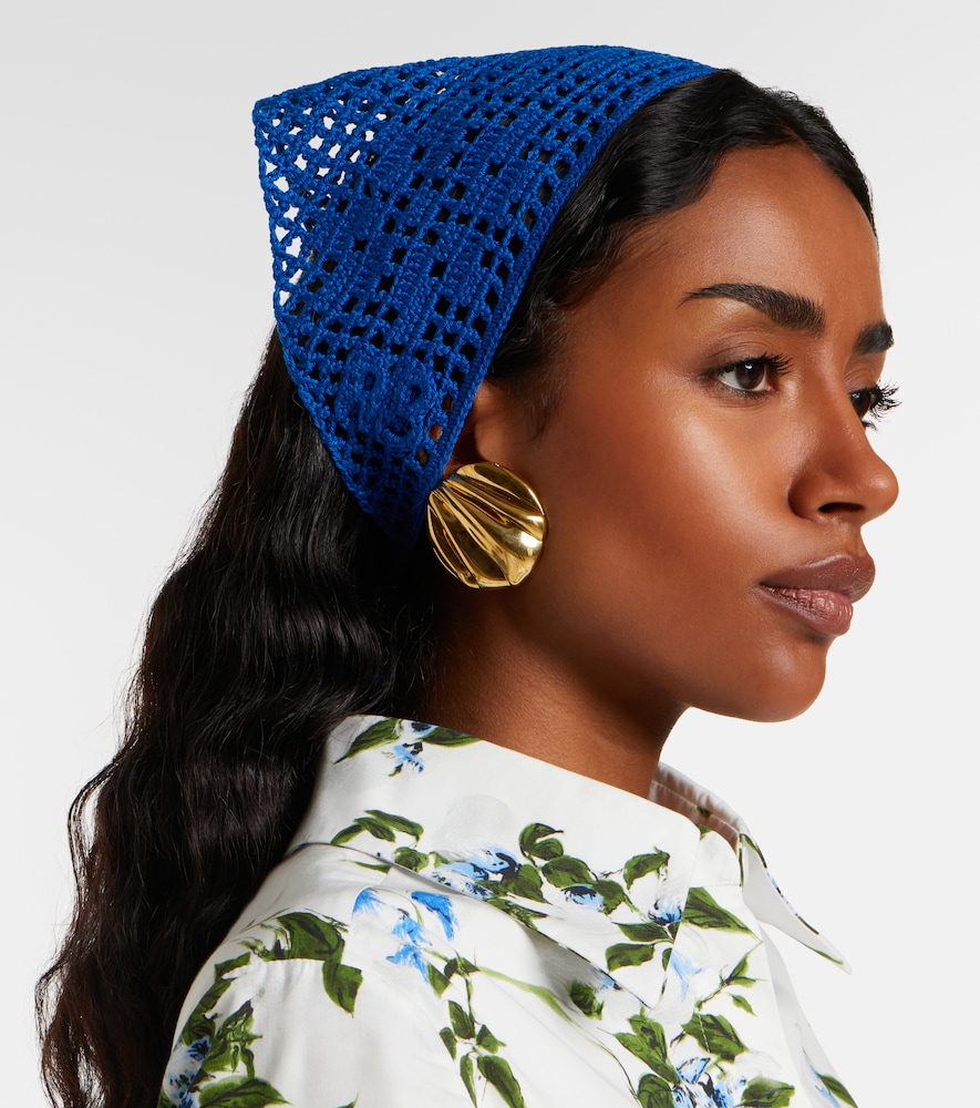 RUSLAN BAGINSKIY Crochet Cotton Scarf