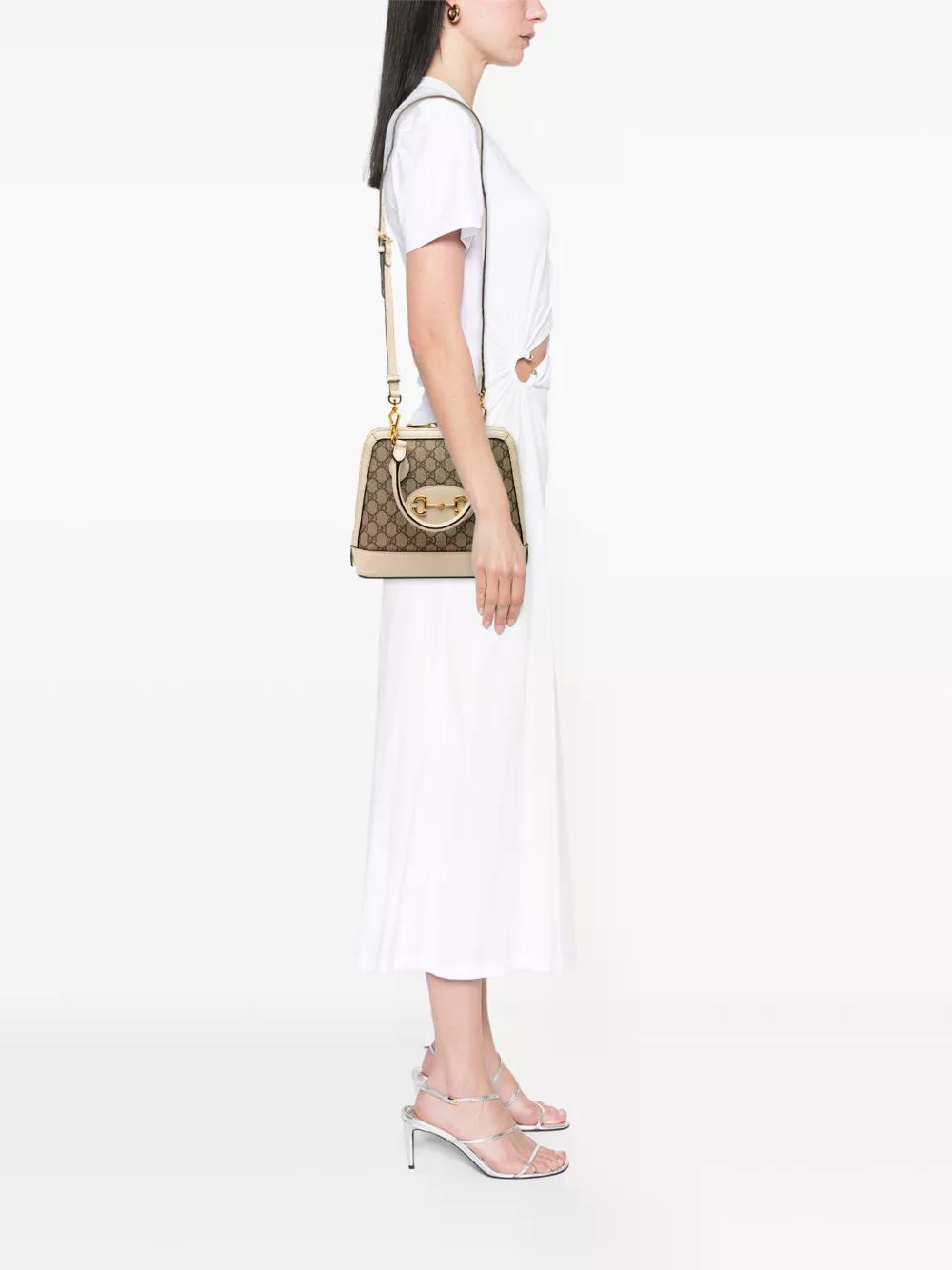 GUCCI GG Supreme Horsebit 1955 Satchel