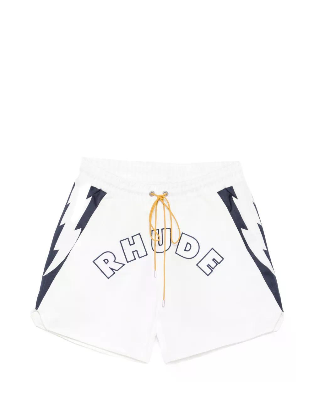 RHUDE Logo-Print Drawstring Shorts
