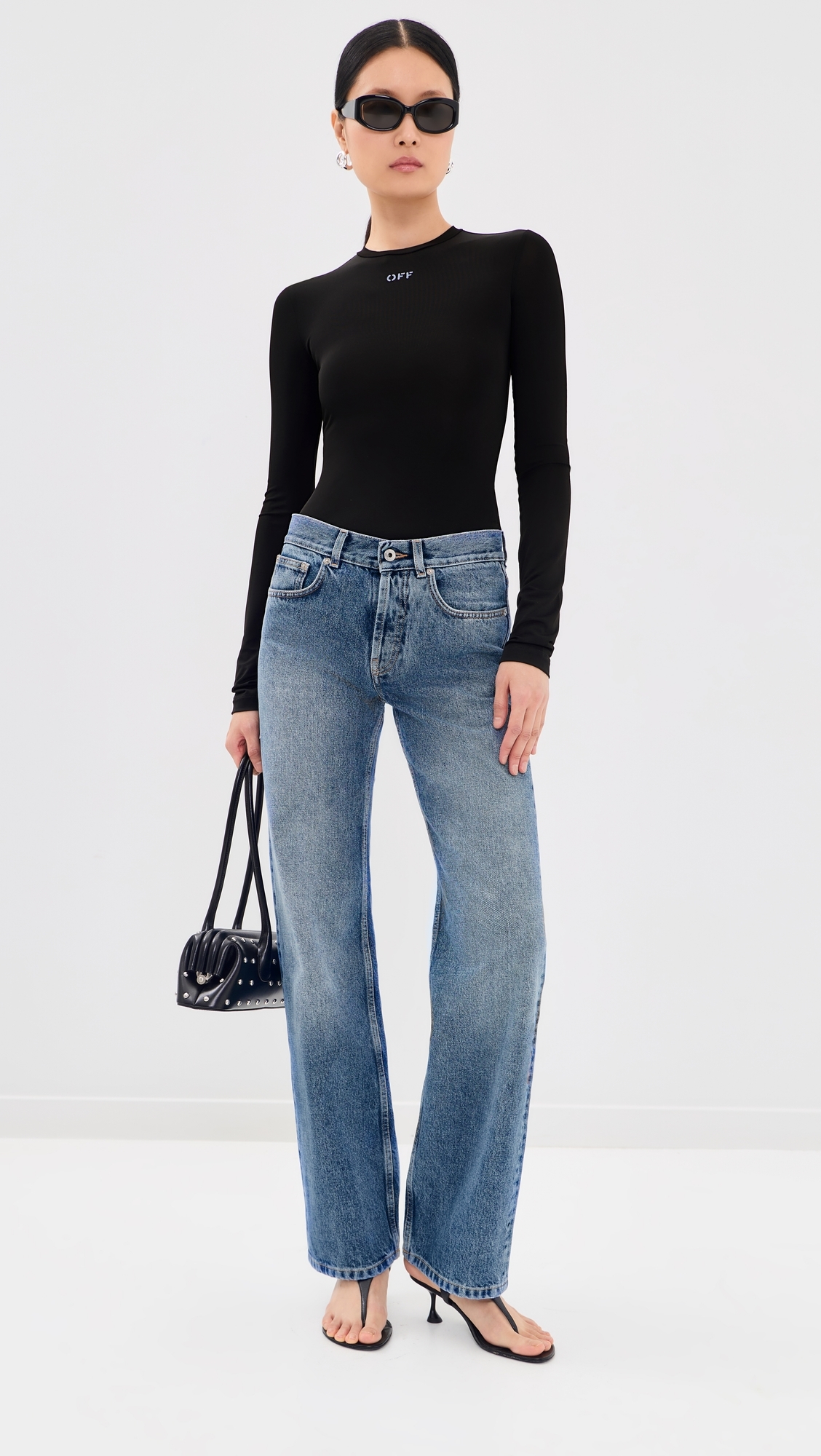 OFF-WHITE Second Skin Long Sleeve Crew Tee