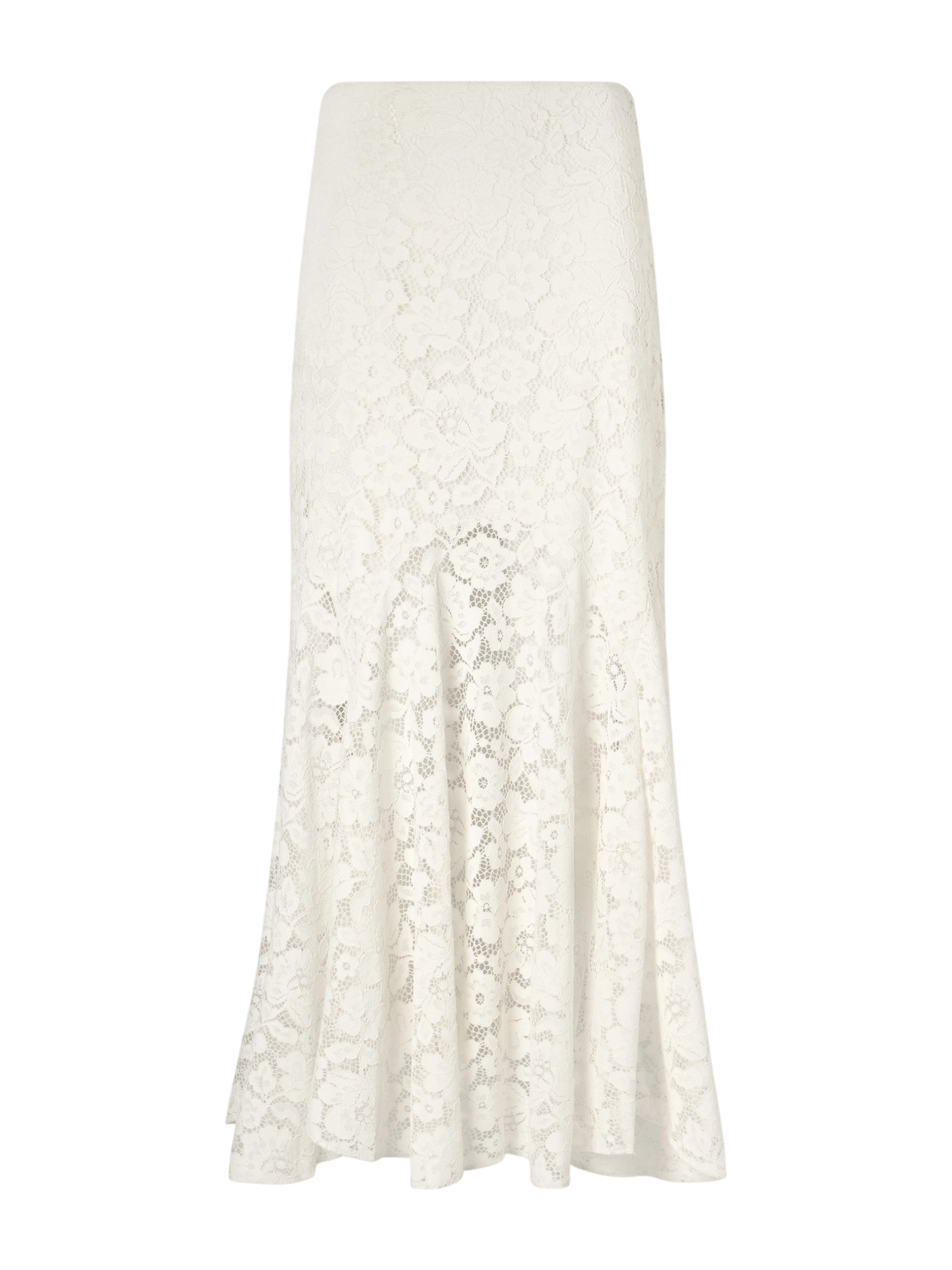 RIXO RIXO Jade Lace Pleated Midi Skirt
