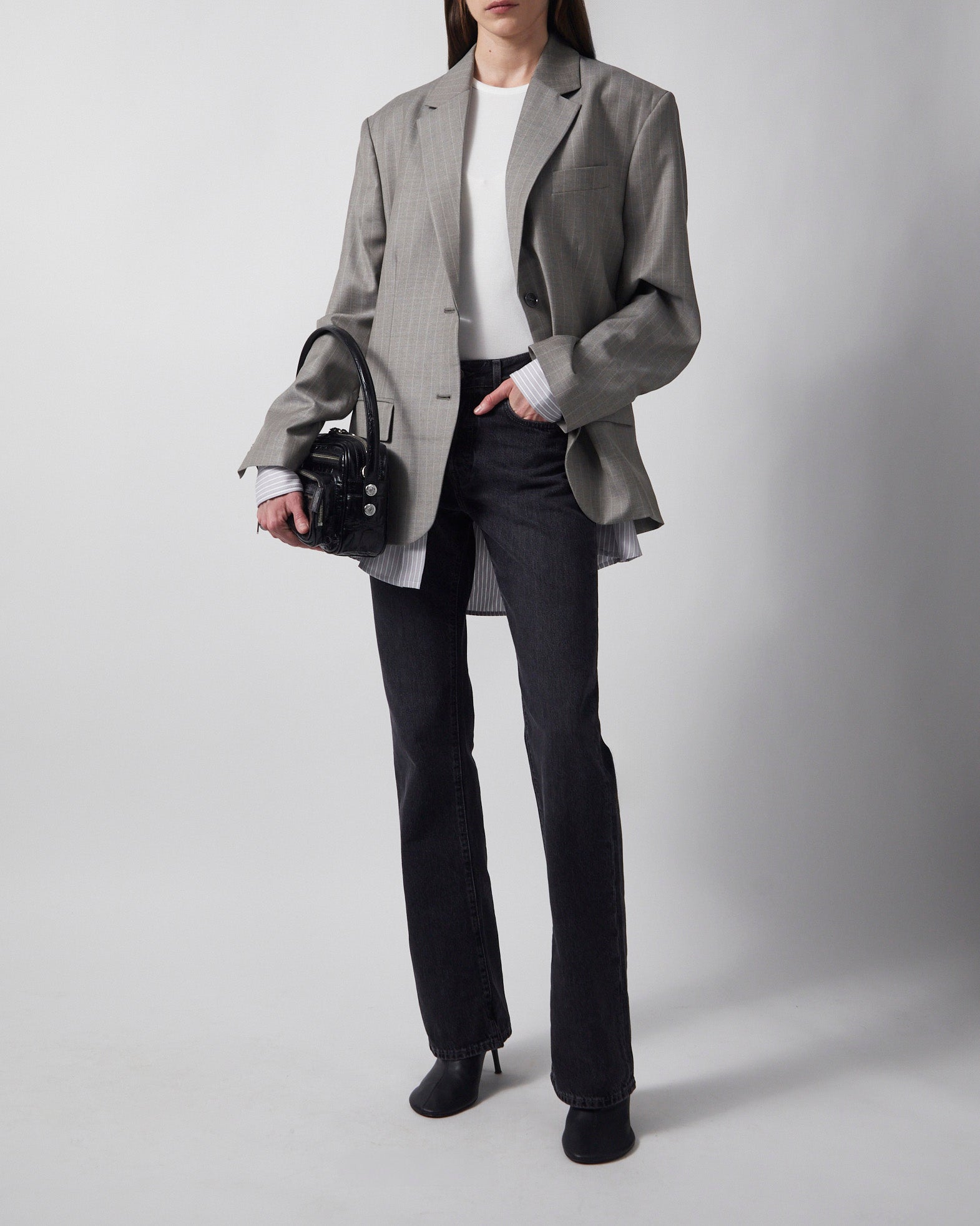 ACNE STUDIOS Acne Studios Single-Breasted Layered Suit Blazer