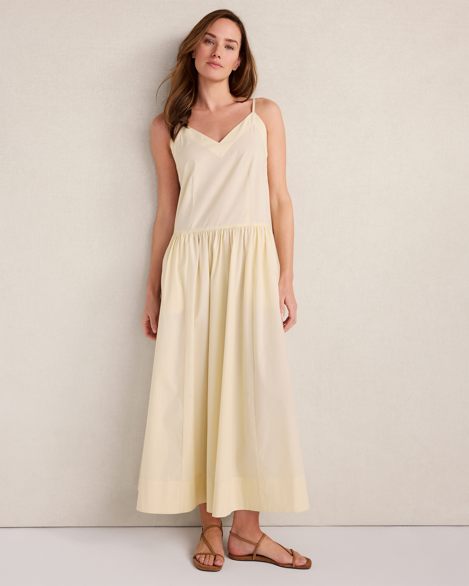 HAVEN WELL WITHIN Haven Well Within Organic Cotton Strappy Maxi Dress