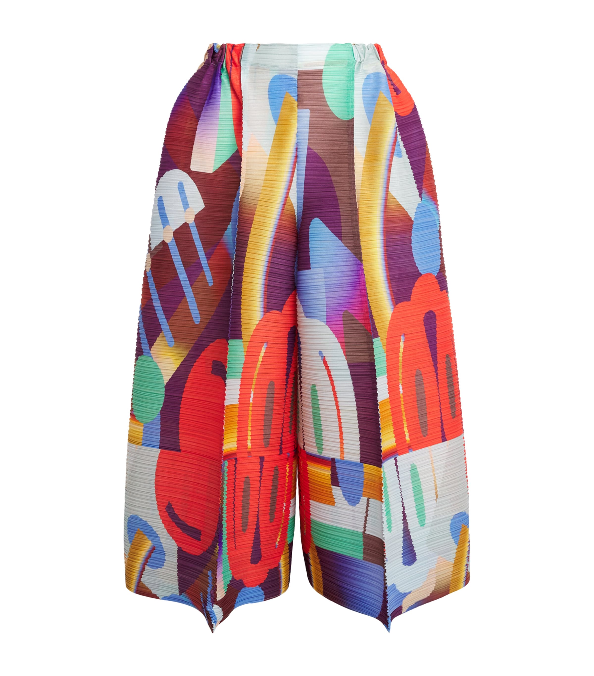 ISSEY MIYAKE Pleats Please Issey Miyake Printed Wide Leg Trousers