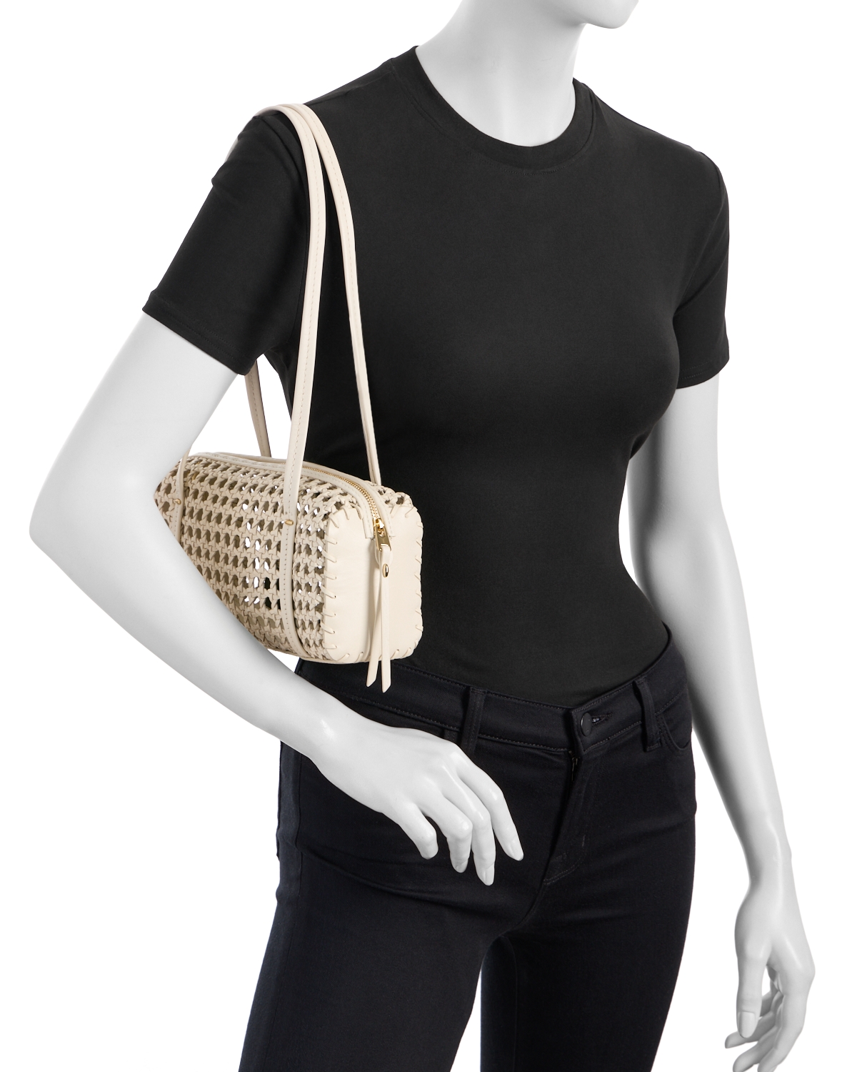 MADEWELL Madewell Brioche Mini Woven Leather Shoulder Bag