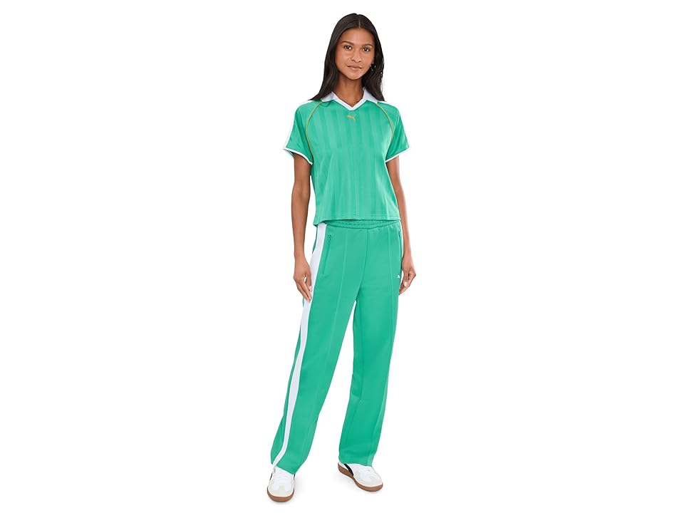 PUMA PUMA T7 Relaxed Soccer Jersey with V-Neck and Color-Shifting Logo