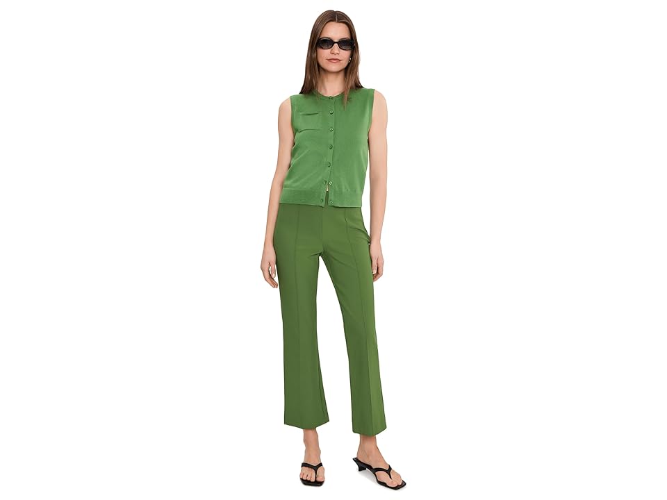 VINCE Vince Mid Rise Pintuck Crop Flare Pants