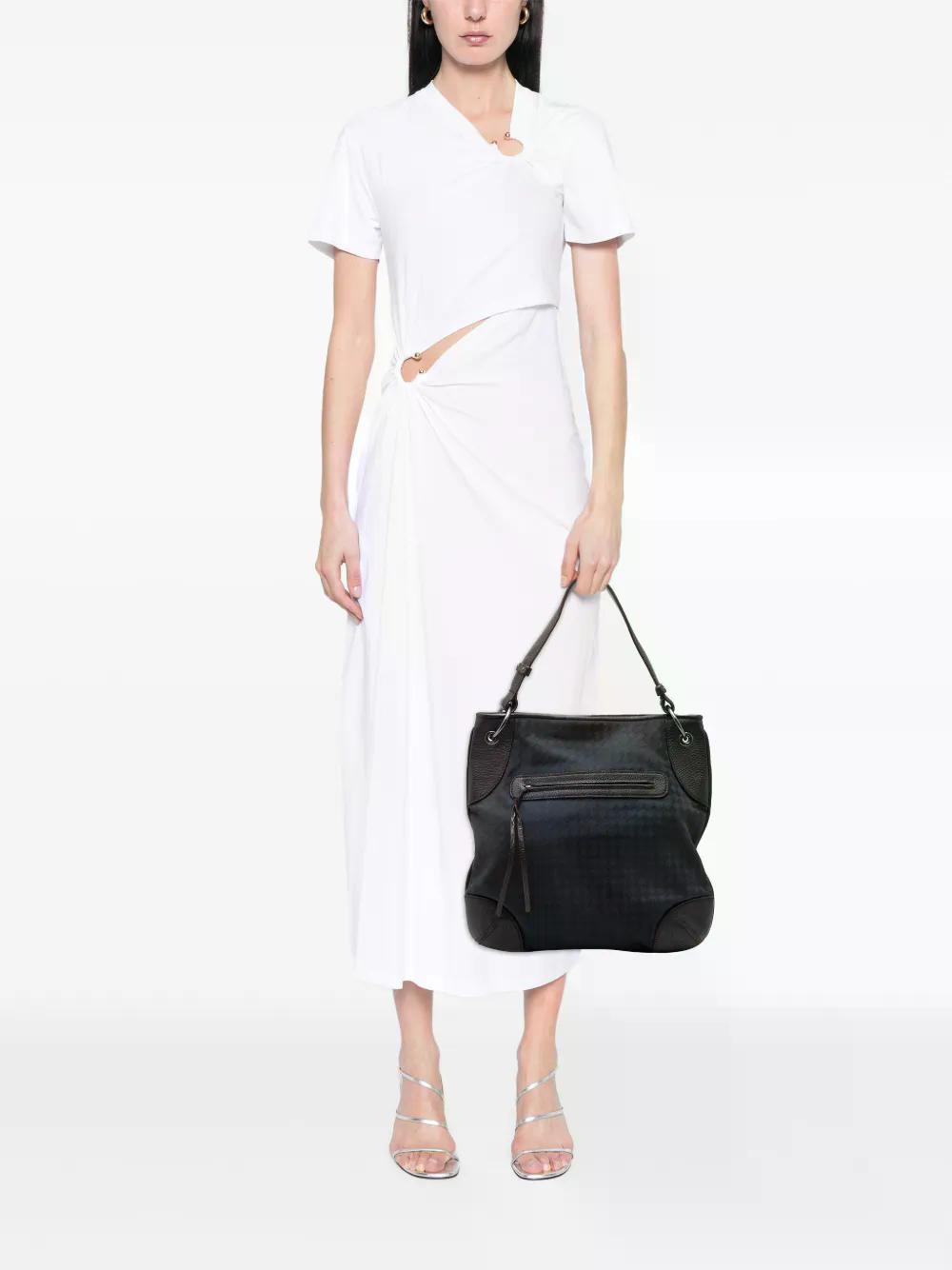 BOTTEGA VENETA Bottega Veneta Intrecciato Canvas and Leather Hobo Bag