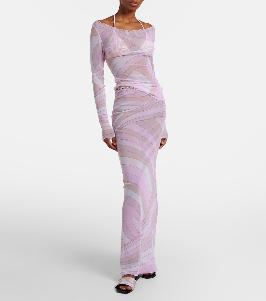 EMILIO PUCCI Pucci Iride Tulle Top