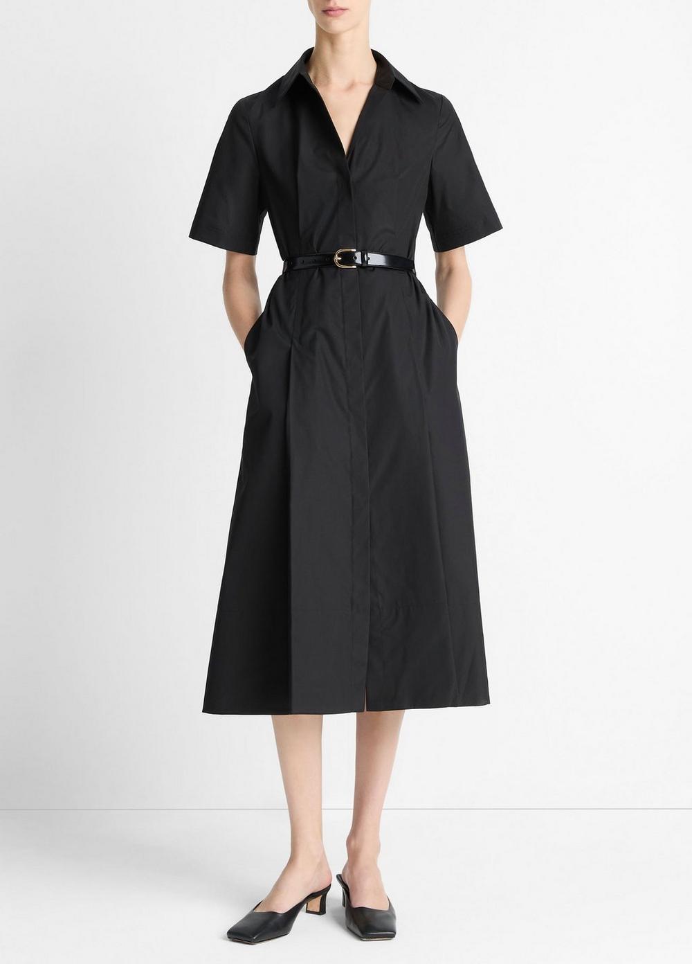 VINCE Vince Cotton Poplin Shirt Dress