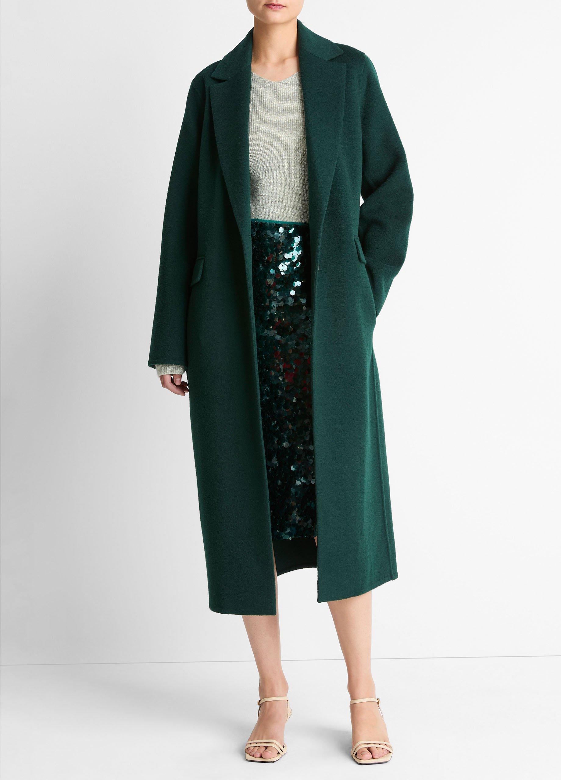 VINCE Vince Wool-Blend Single-Breasted Coat
