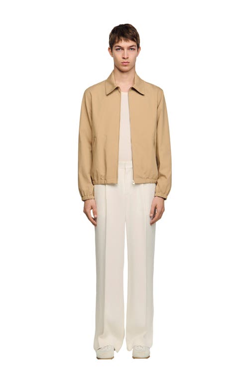 SANDRO Sandro Zip-Up Cotton Jacket