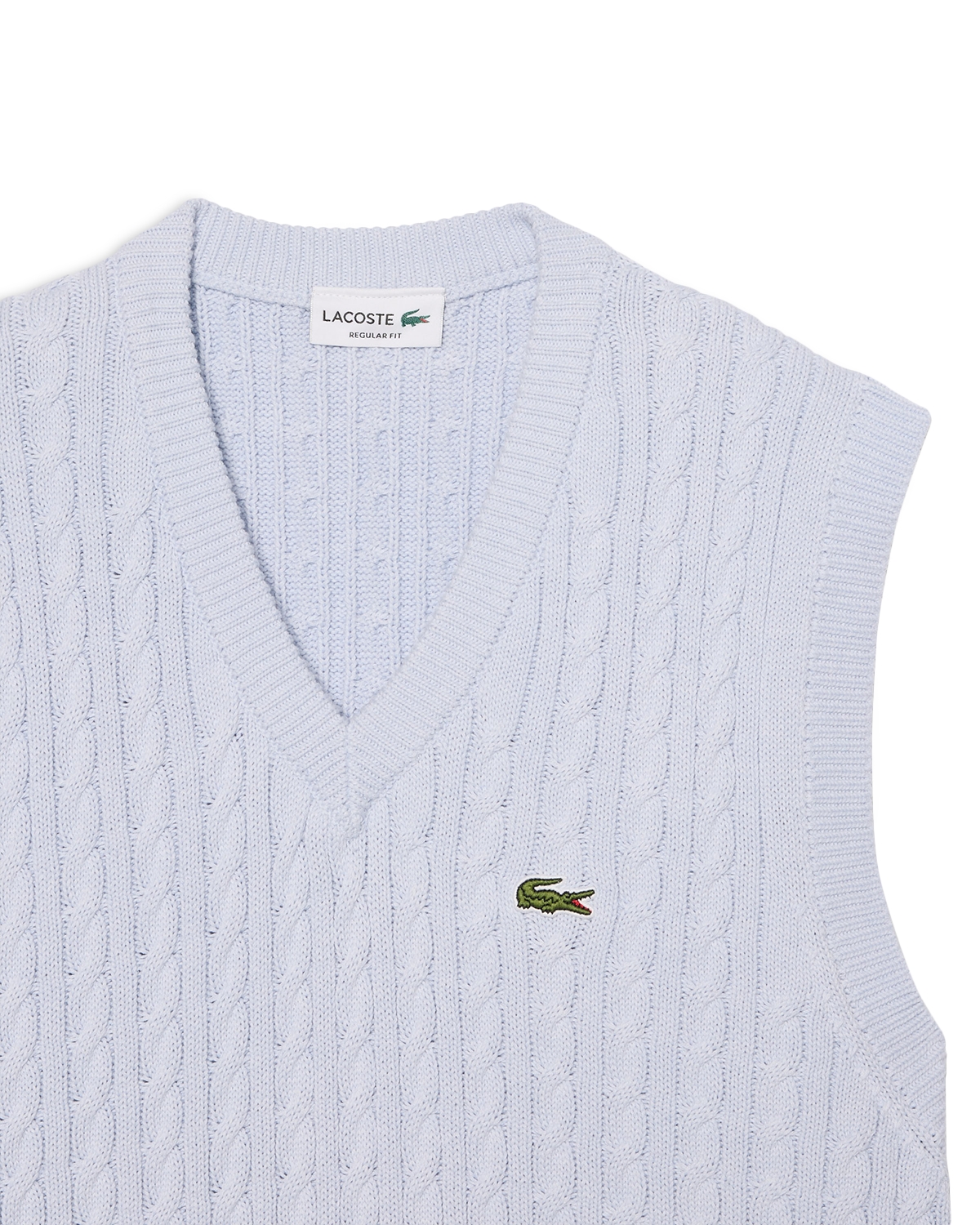 Lacoste X Le Fleur Ribbed-Knit Vest - Blue | Editorialist