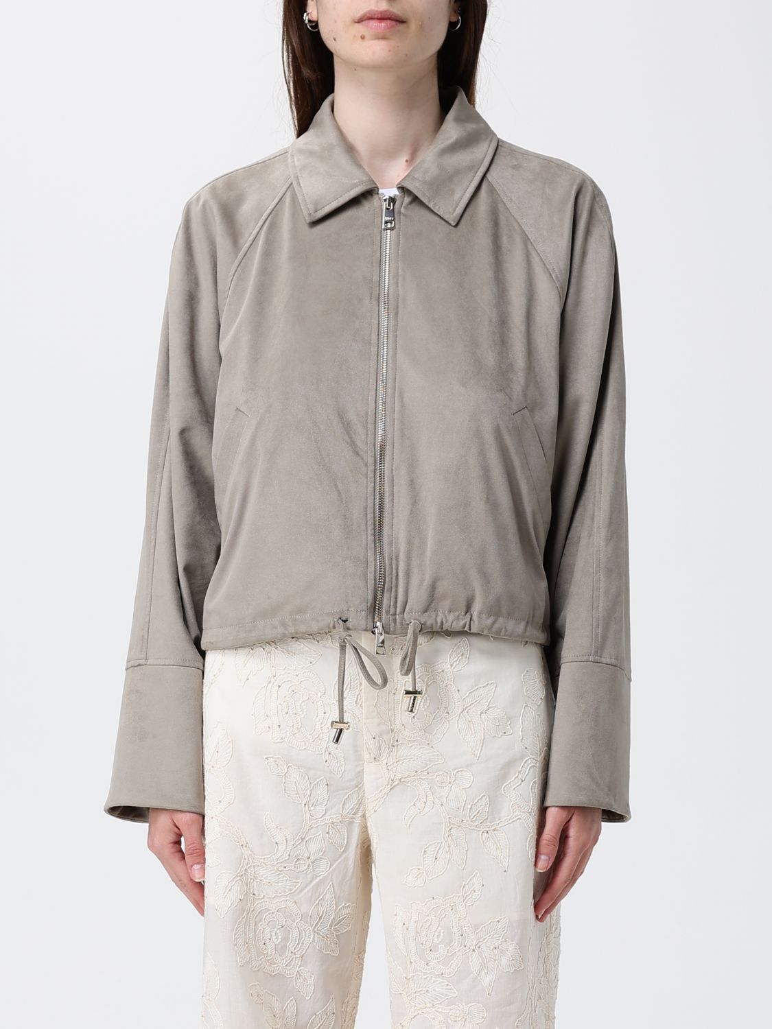 LIU JO Liu Jo Suede Effect Shirt Jacket
