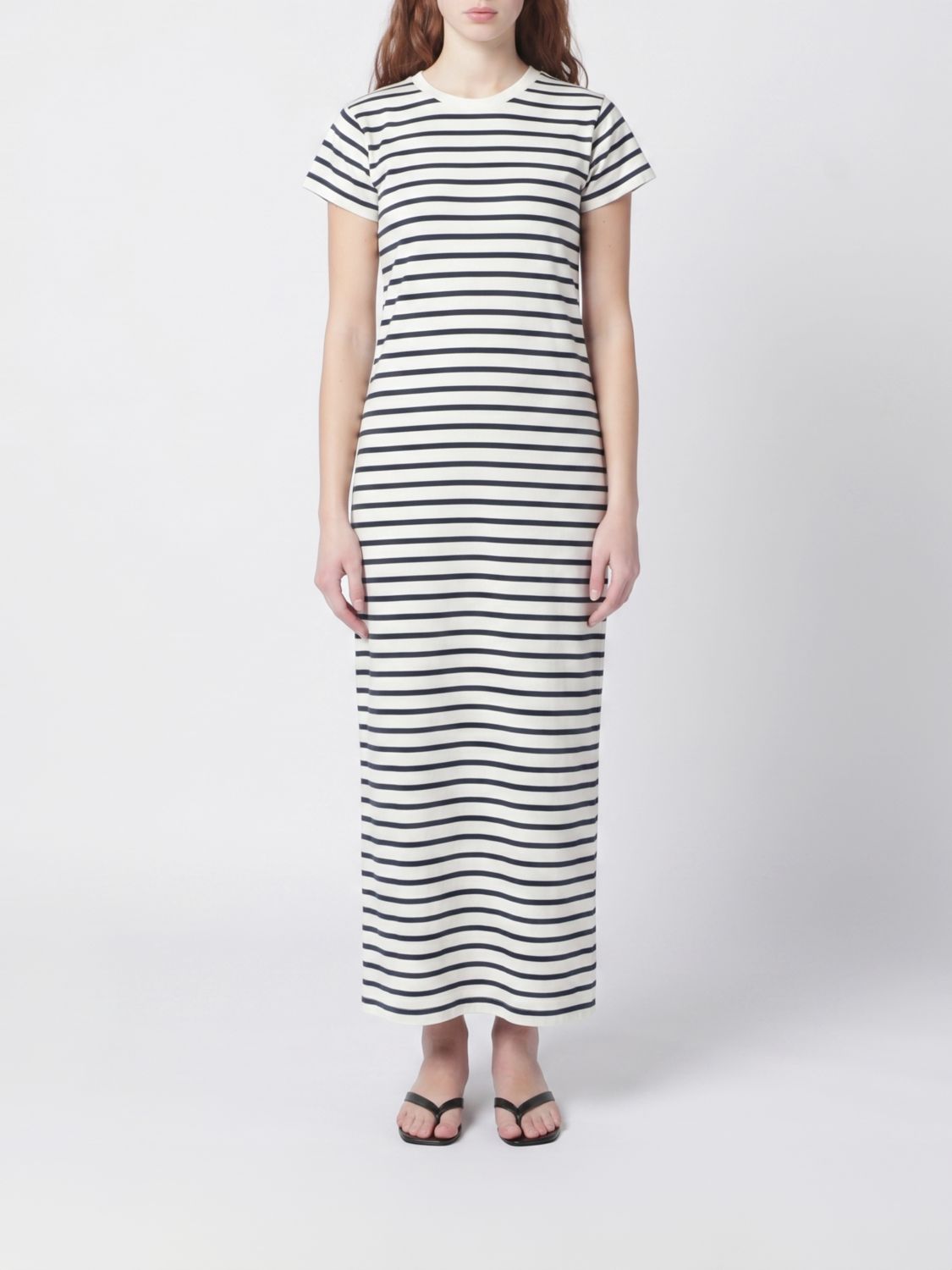 ANINE BING Anine Bing Striped Cotton Midi Dress