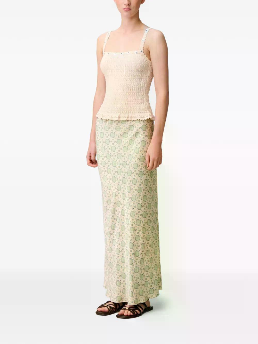 CLAUDIE PIERLOT Claudie Pierlot Flowy Printed Midi Skirt