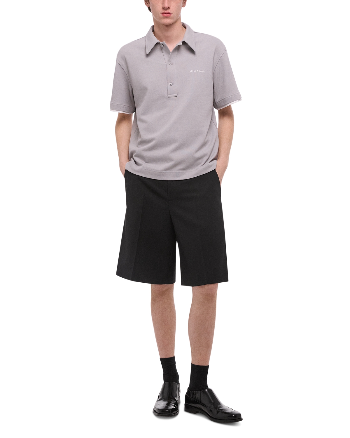 HELMUT LANG pique polo shirt