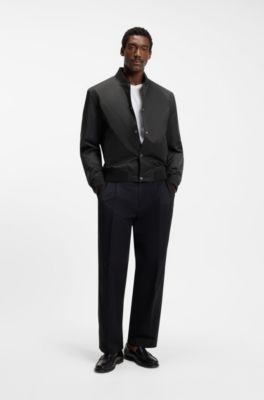 BOSS BOSS Water-Repellent Jacket with Monogram-Patterned Sleeves