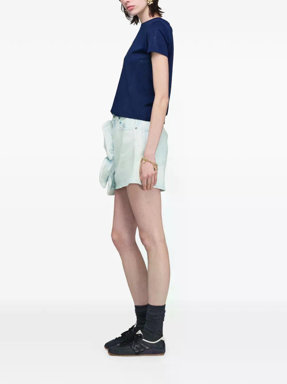 MARC JACOBS Marc Jacobs Daisy Appliqué Denim Skirt