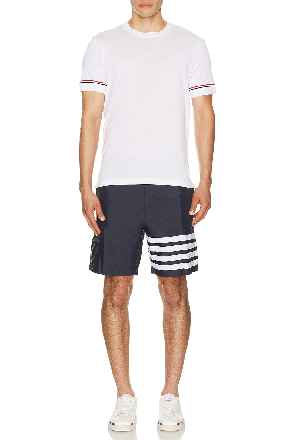 THOM BROWNE Thom Browne Button Front Board Shorts