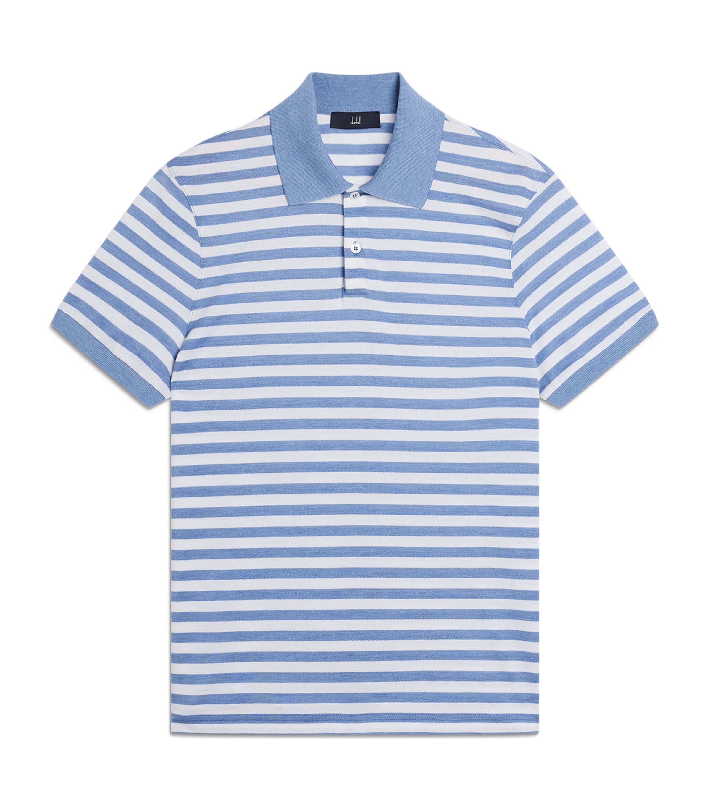 DUNHILL mulberry silk-cotton polo shirt