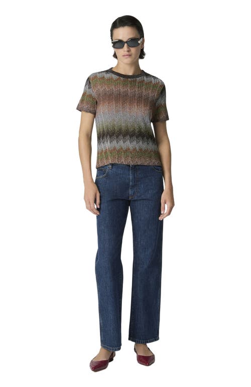 MISSONI Missoni Viscose Lamé Crew-Neck T-shirt with Snake Motif