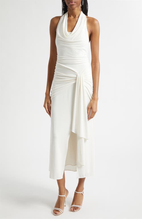 Cinq  Sept Kaily Twist Halter Midi Dress - Starfruit | Editorialist
