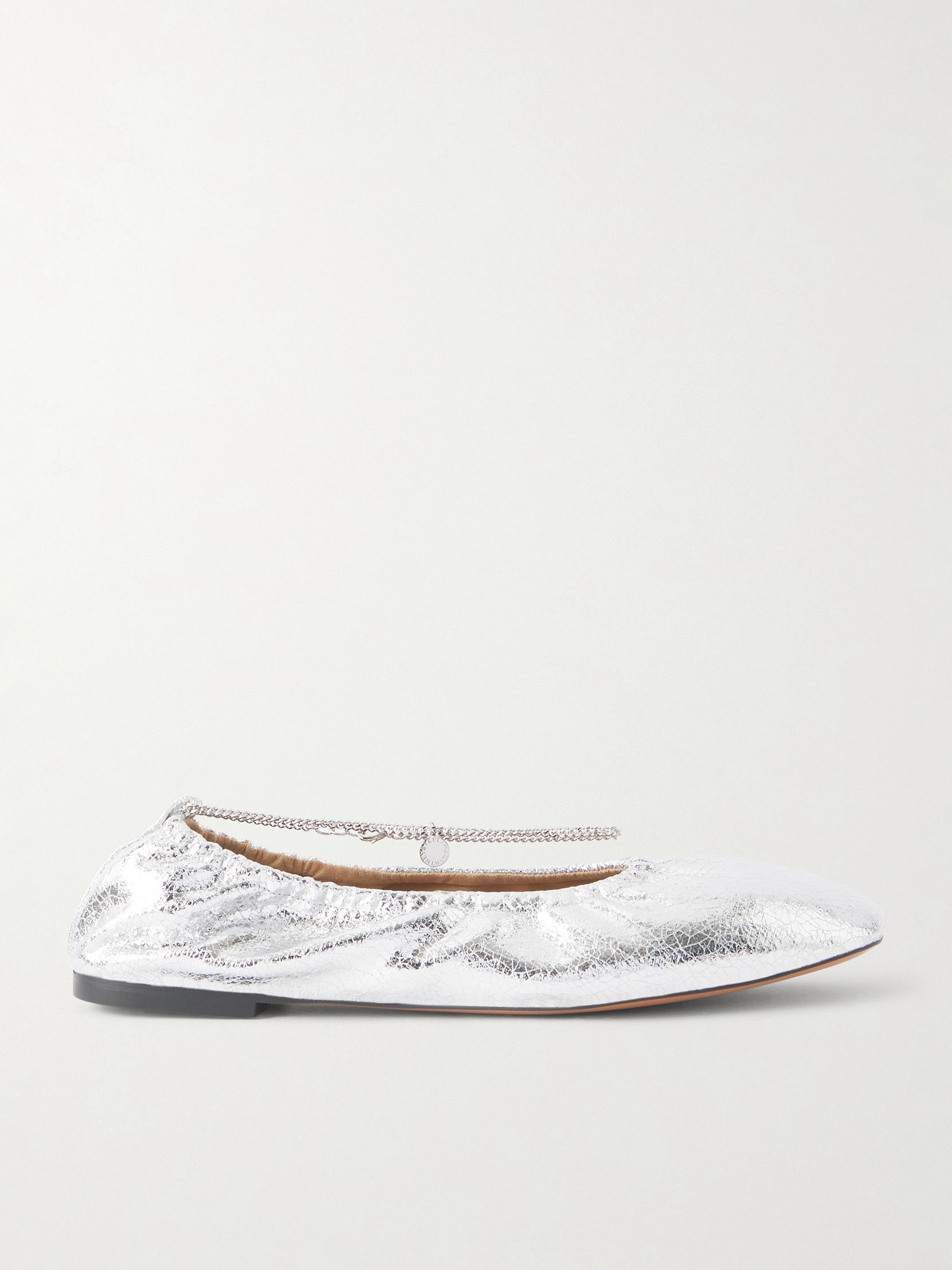 STELLA MCCARTNEY Stella McCartney Embellished Metallic Ballet Flats