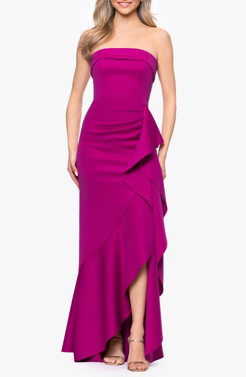dress the population carina embroidered dress Xscape Evenings Floral Gown 6372X main image 0