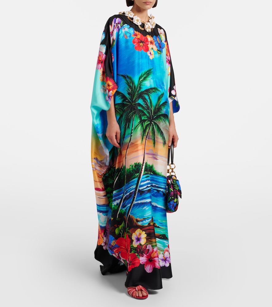 DOLCE & GABBANA Dolce&Gabbana Printed Silk Kaftan
