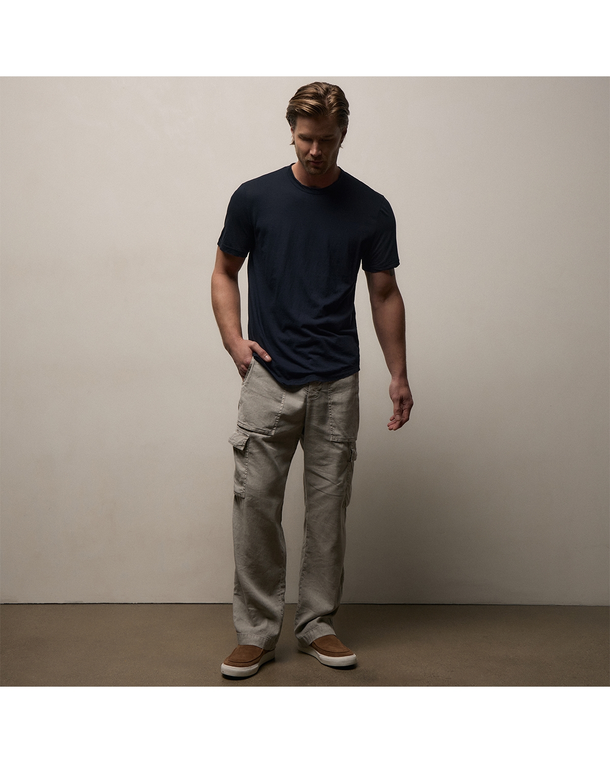 JAMES PERSE clear jersey crewneck tee