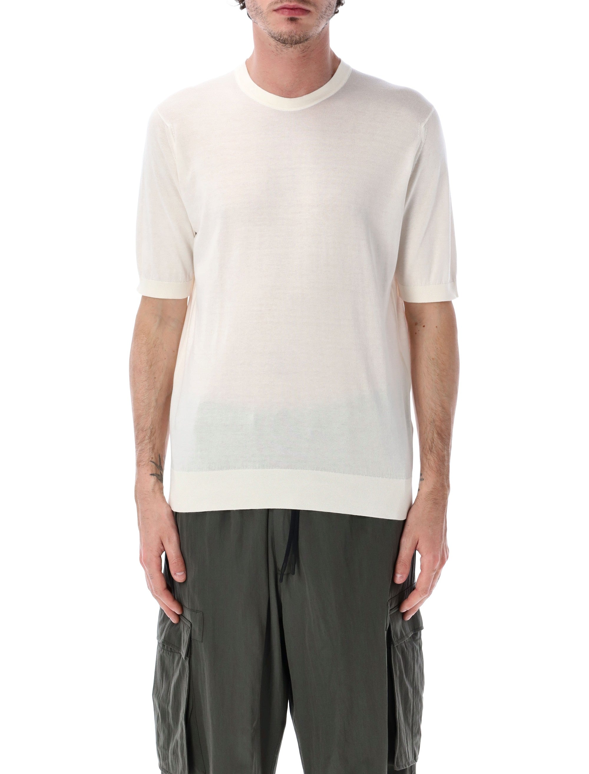 JOHN SMEDLEY John Smedley Kempton Sea Island Cotton T-Shirt