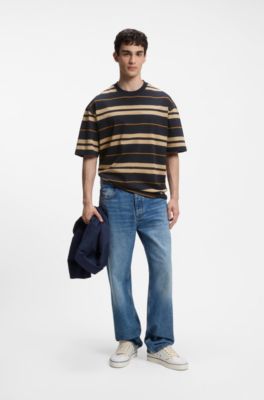 HUGO loose-fit striped t-shirt