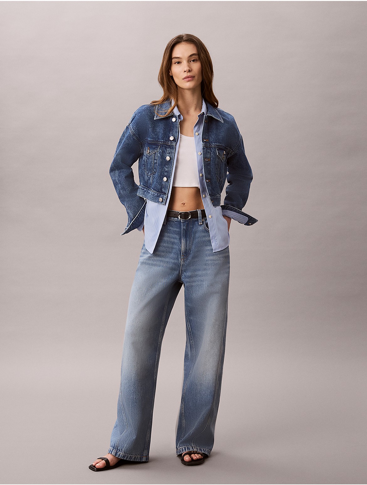CALVIN KLEIN Calvin Klein Jeans Twisted Seam Low Rise Baggy Jeans