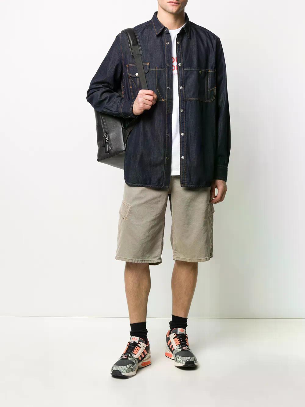 DIESEL® Diesel Beige Cotton Blend Cargo Shorts